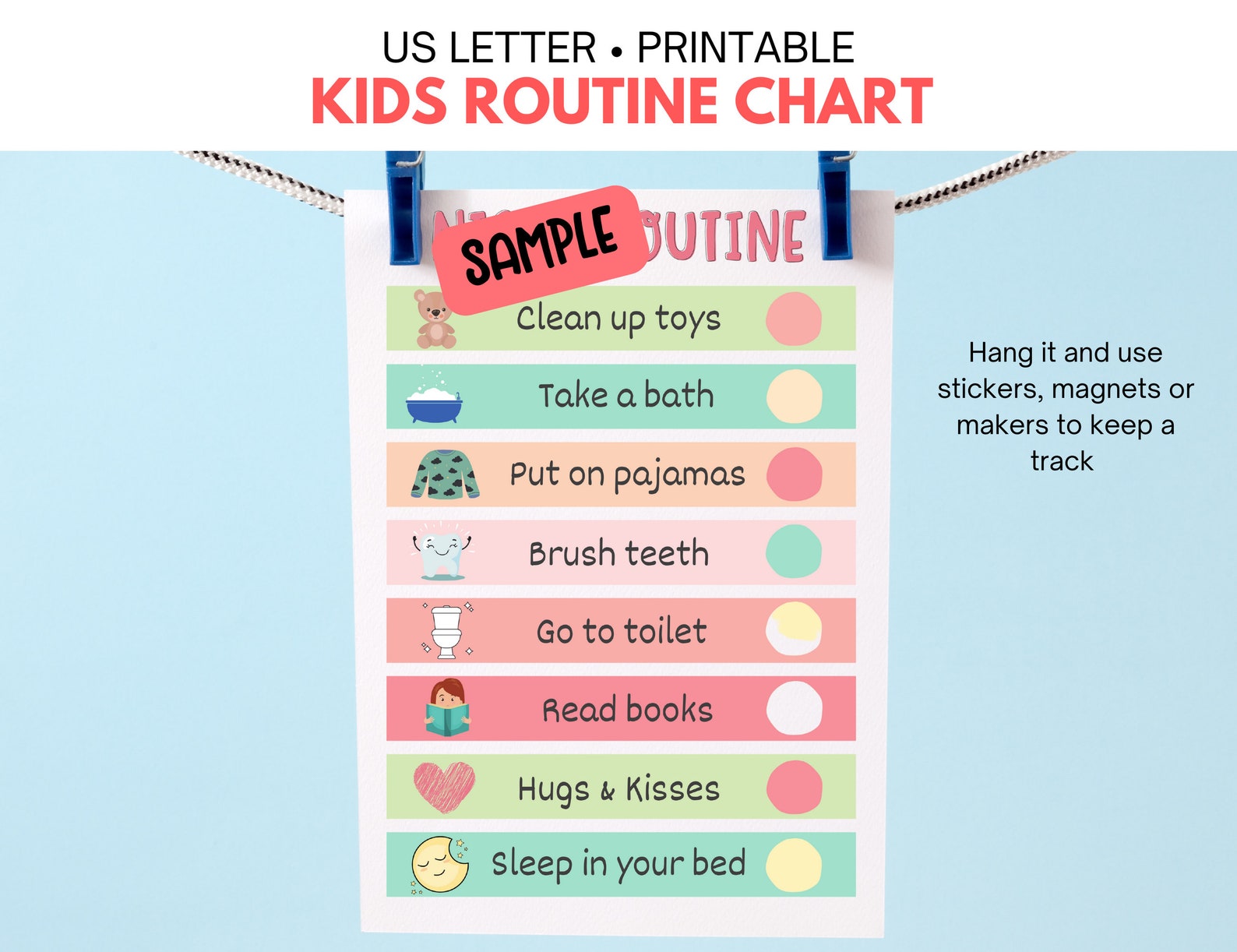 After School Checklist for Kids Printable, After School Routine Chart ...