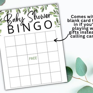 50 Prefilled Baby Shower Bingo Cards, Baby Bingo, Gender Neutral Games ...