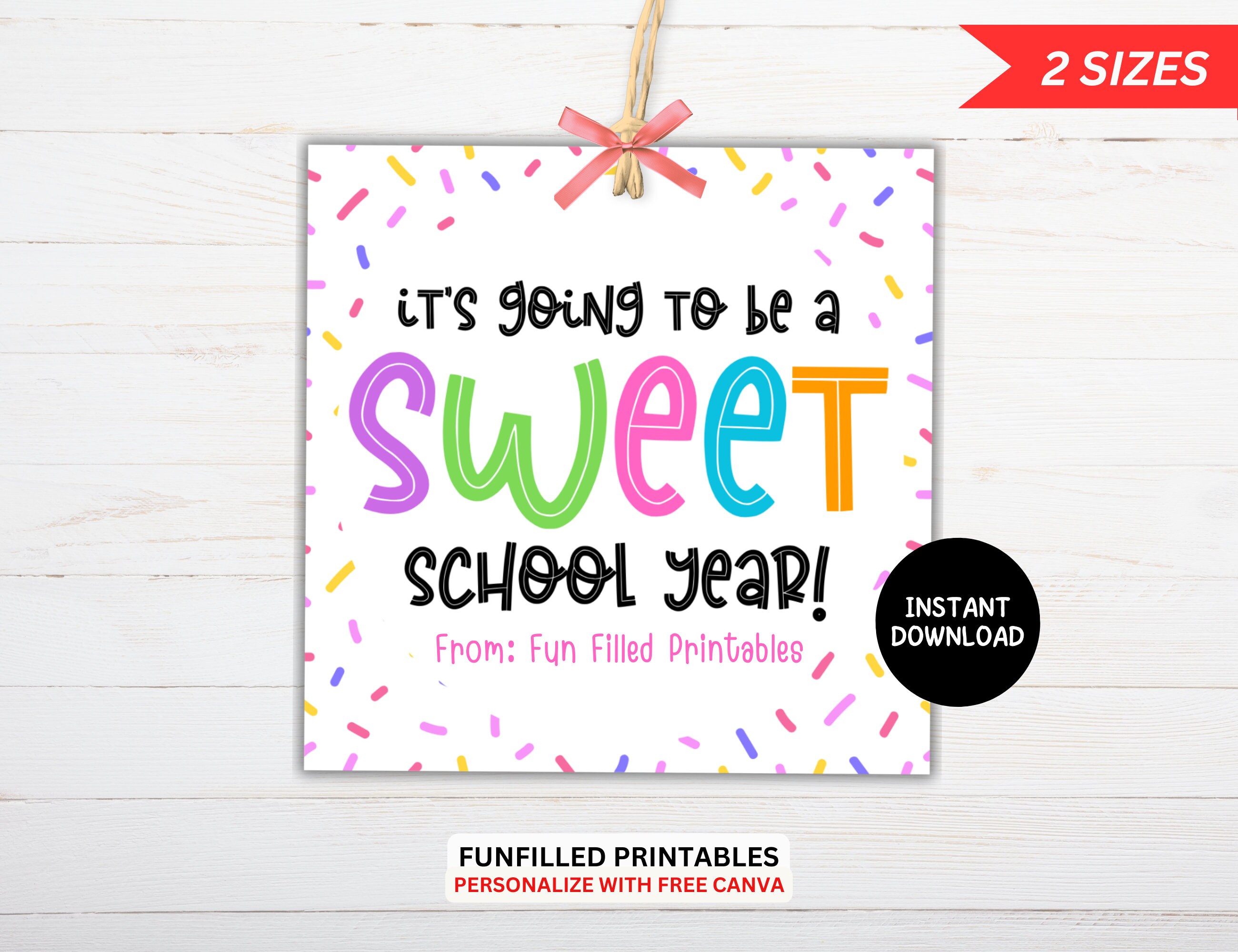 Back to School Tag Treat, Its Going to Be Sweet Year, Open House Sweet ...