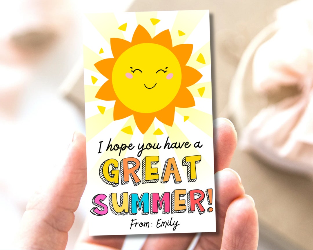 End of Year Gift Tag for Classmate Student Teacher Gift, Have A Great ...