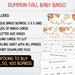 50 Fall Baby Shower Bingo Cards Printable, Autumn Fall Baby Shower ...