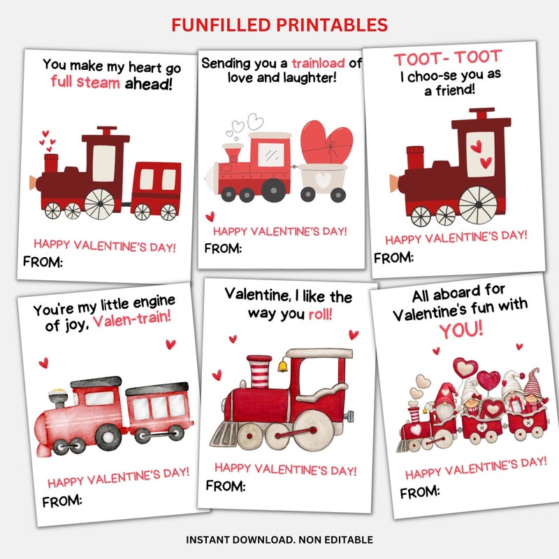 Train Valentine - Etsy