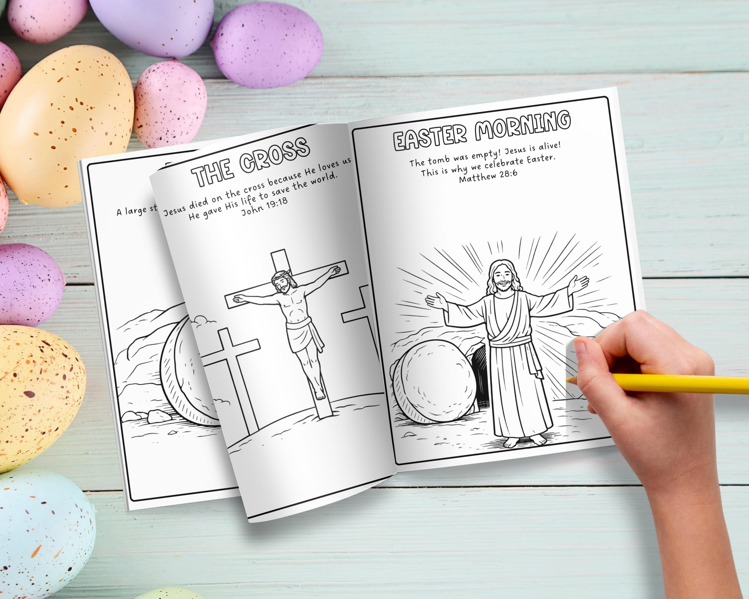 Holy Week Timeline Coloring Pages Easter Story Countdown, Printable ...
