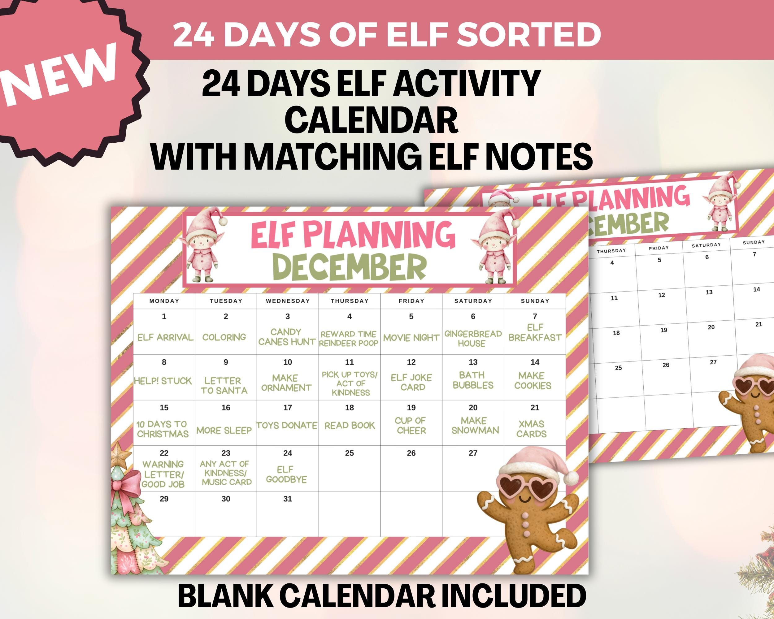 Editable Pink Elf Letter Bundle, Elf Arrival Letter, Pink Girl Elf ...