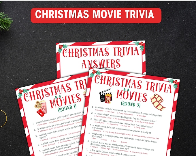 Christmas Movie Trivia Game, Christmas Movie Questions With Answers ...