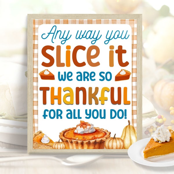 Pie Appreciation Sign - Etsy