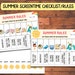 Summer Rules Kids Summer Chore Chart Summer Screen Time - Etsy