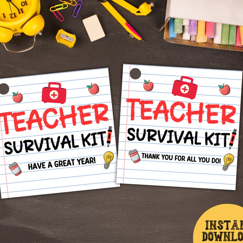 Teacher Survival Kit - Etsy