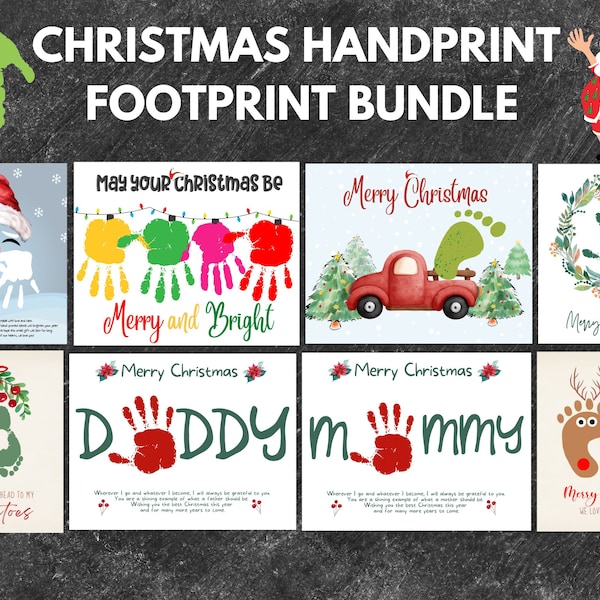 Santa Handprint - Etsy