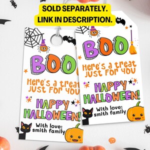 Halloween Play-dough Gift Tag for Kids, Non Candy Halloween Class ...