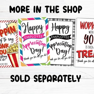 Popcorn Gift Tag, Popcorn Appreciation Tag, Poppin by to Say Popcorn ...