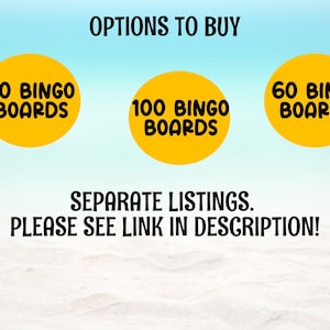 Summer Bingo, 30 Summer Bingo Cards Printable, Fun Summer Games Kids ...