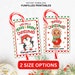 Christmas Candy Cane Holder for Kids, Candy Cane Favors Tags, Candy ...