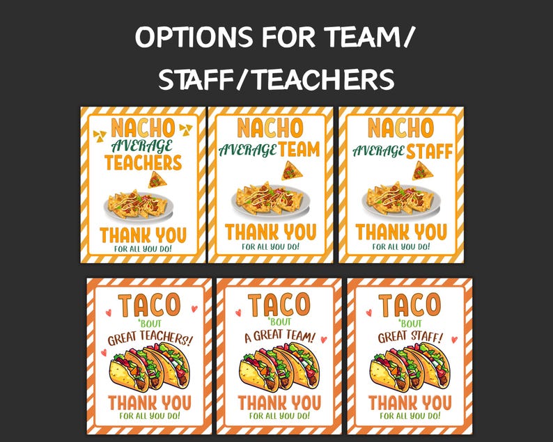 Teacher Appreciation Signs Bundle Printable, Staff Appreciation Sign ...