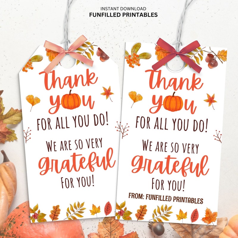 Thanksgiving Tags - Etsy