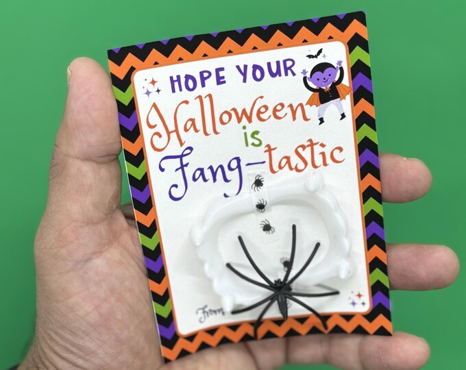 Printable Fang-tastic Halloween Card. Halloween Vampire Fang Cards ...