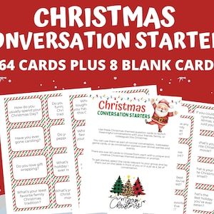 Christmas Conversation Starters, Christmas Icebreaker Game Questions ...