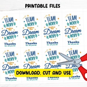 Employee Appreciation Gift Tag, Staff Team Appreciation, Employee ...