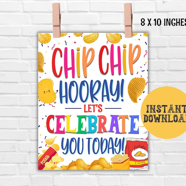 Birthday Party Chip for Teacher - Etsy