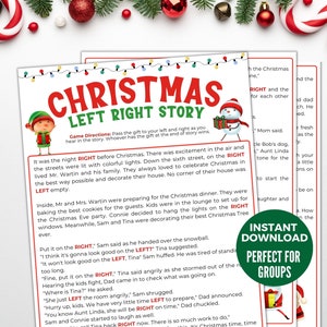 Christmas Left Right Game, Pass the Gift Right Left Christmas Game ...