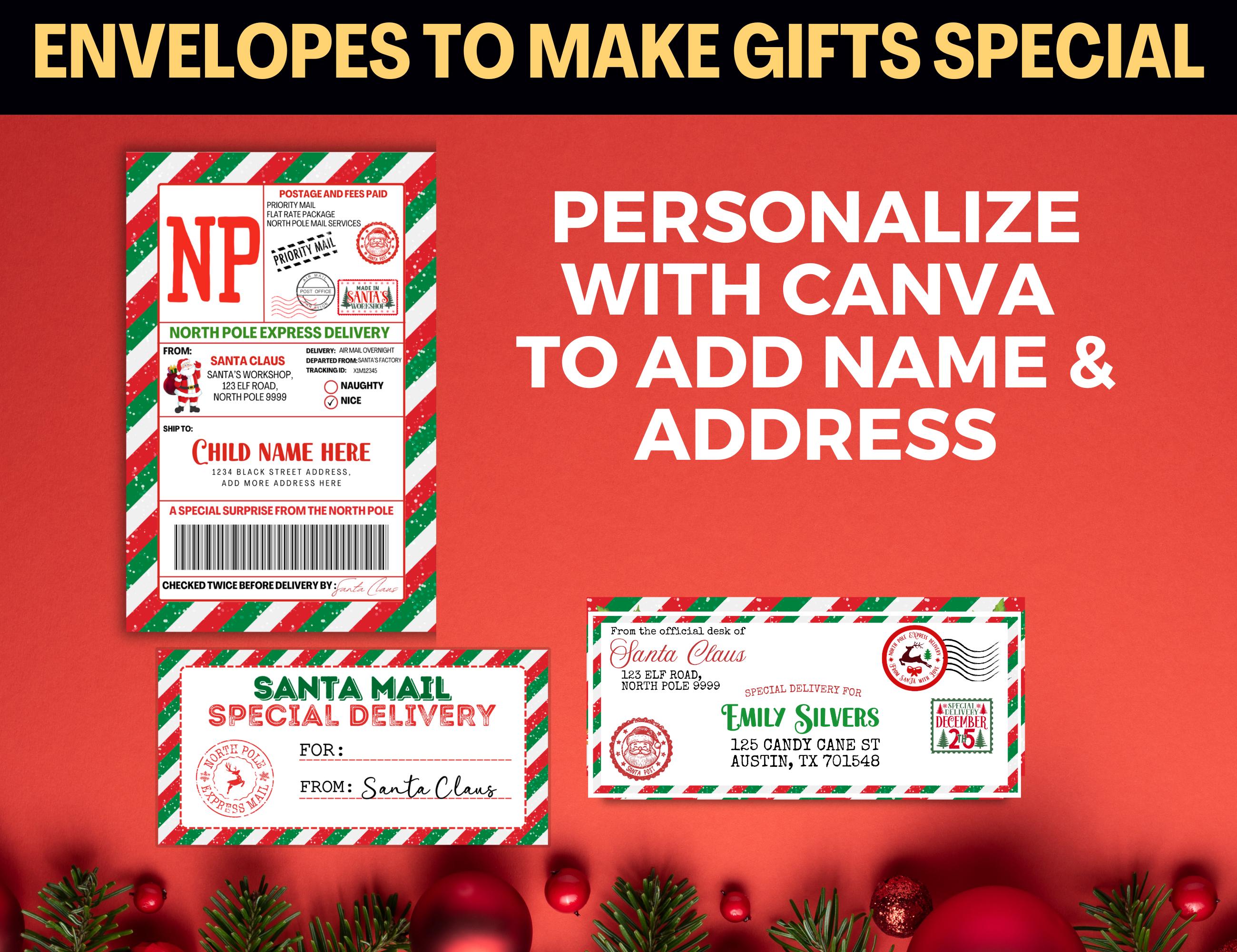 EDITABLE Santa Letter Bundle: Letter From Santa Template & Nice List ...
