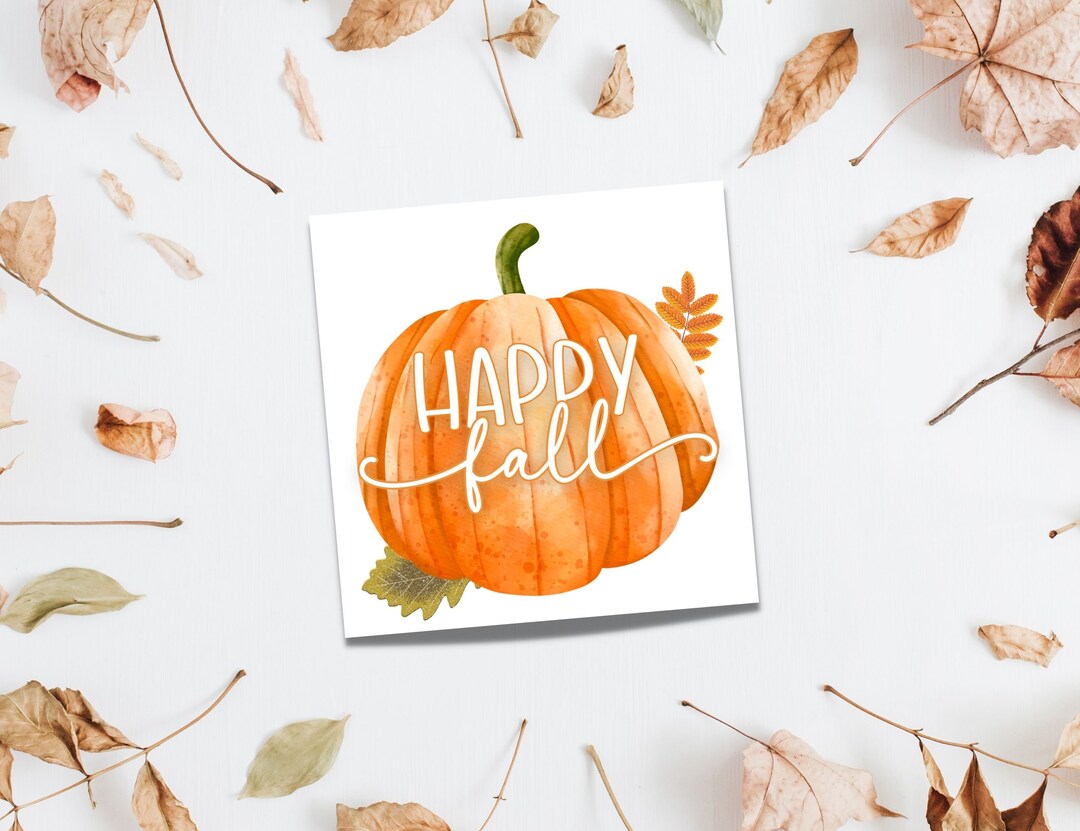 Happy Fall Gift Tag, Fall Favor Tags, Cookie Tags, Pumpkin Pie Gift Tag ...