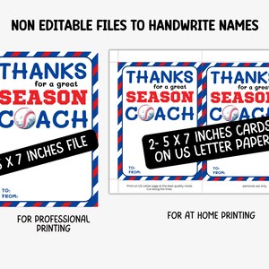 Baseball Coach Thank You Gift, Baseball Coach Gift Card Holder ...