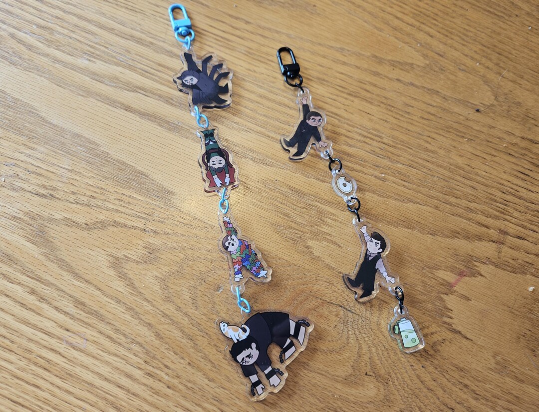 Television Inspired Dangle Charm Keychains - Etsy