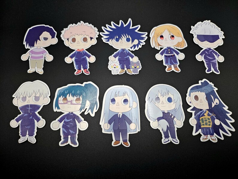 JJK Jujutsu Anime Inspired AC Style Stickers - Etsy