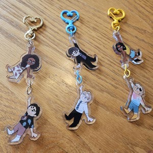 Heartstopper Inspired Dangle Charm Keychains - Etsy