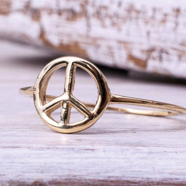 Peace Ring - Etsy