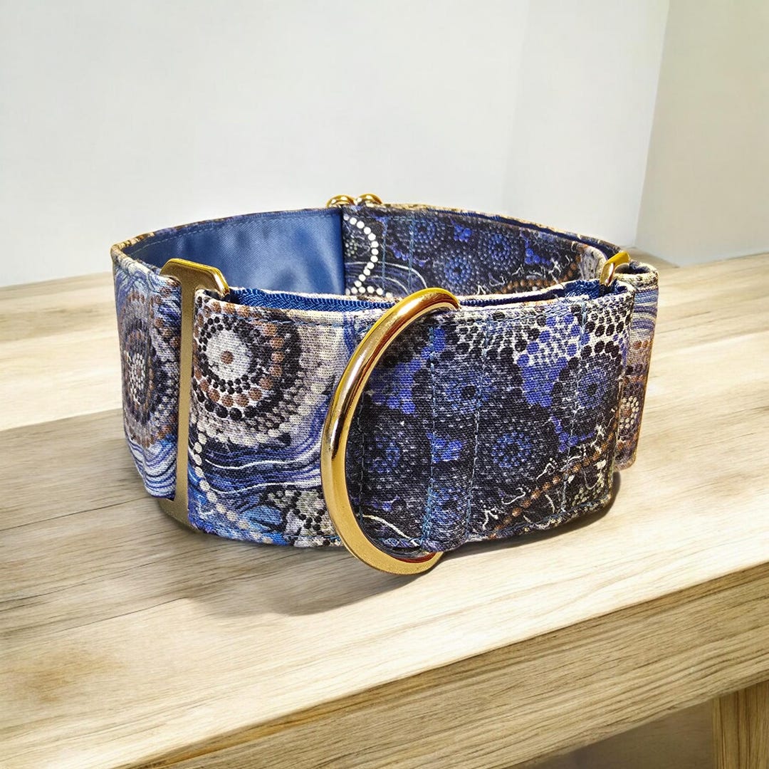 Aboriginal Art Martingale Dog Collar: "water Cycle" by Tamay Beam - Etsy