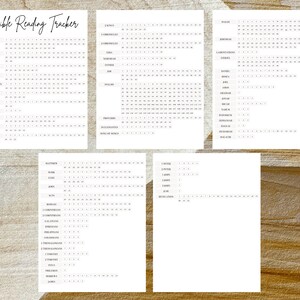 Bible Reading Tracker, Bible Reading Log, Bible Study, Bible in a Year ...