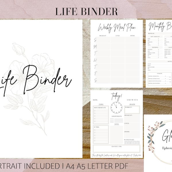 Life Binder - Etsy