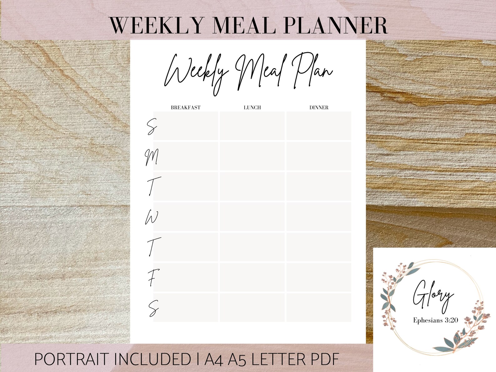 Weekly Meal Planner, Weekly Food Plan, Food Prep, Meal Prep, Printable ...