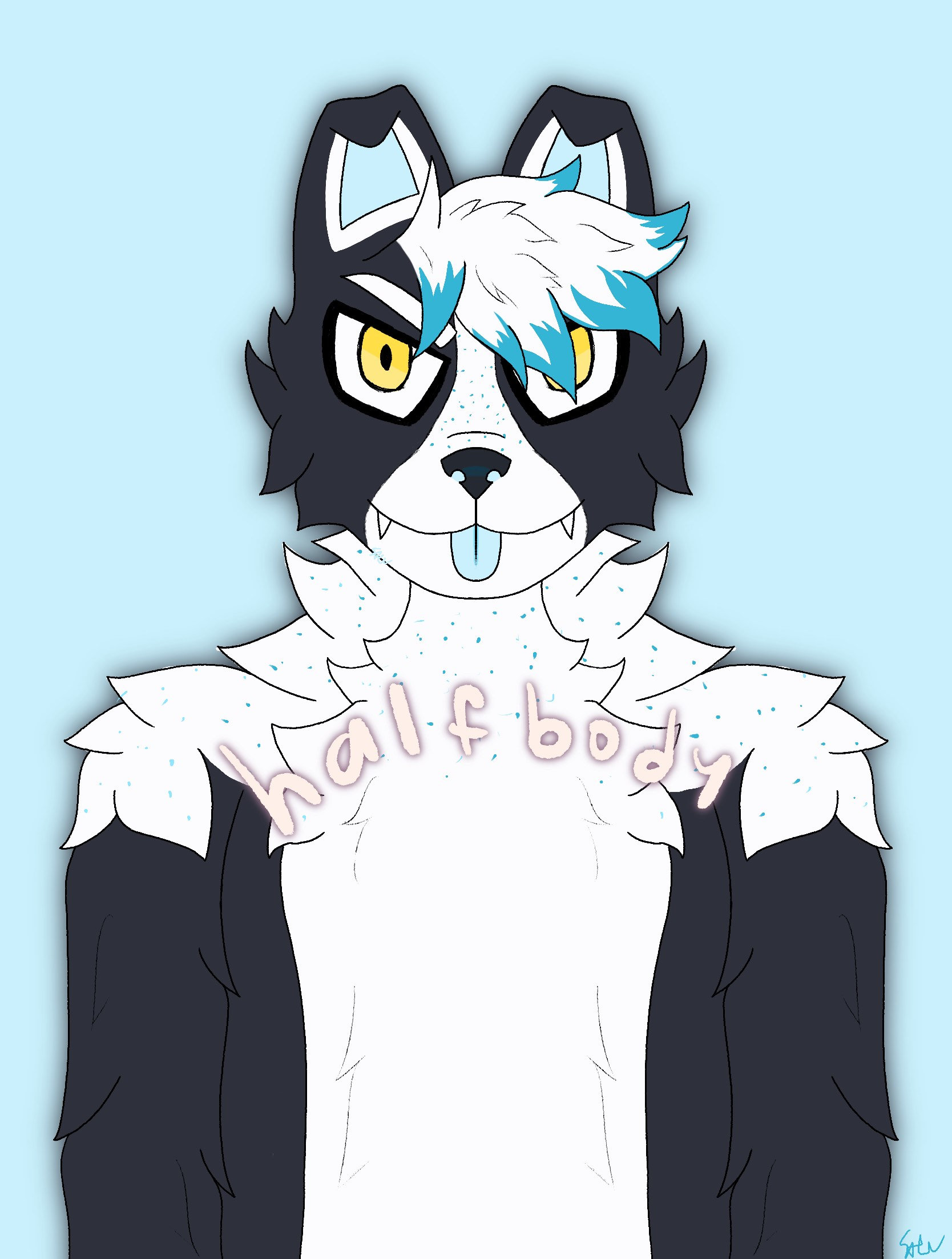 Digital Halfbody Furry Commission - Etsy
