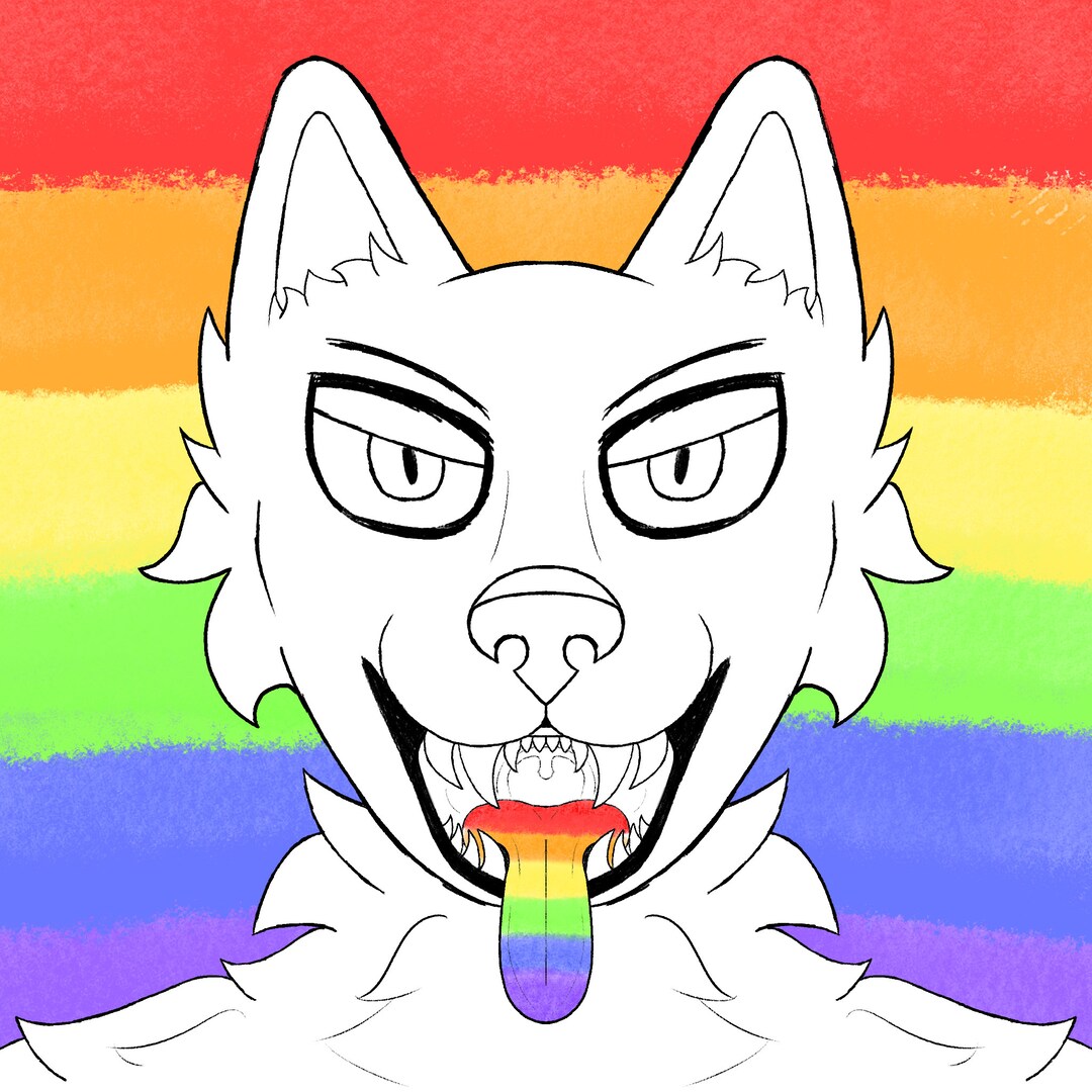 Pride Month Furry Icon BASE - Etsy