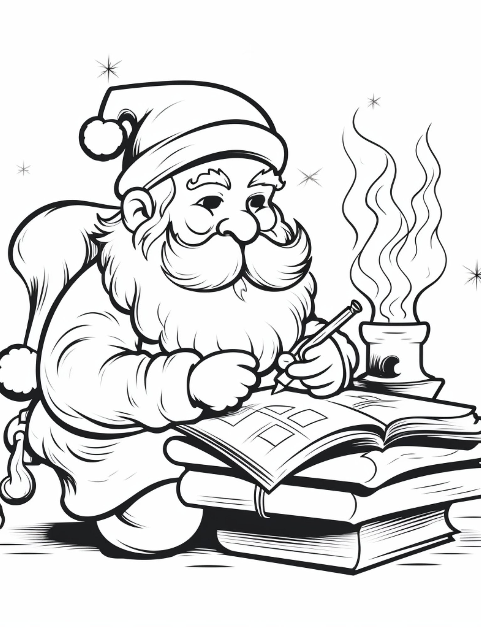 Christmas Theme Coloring Pages - Etsy