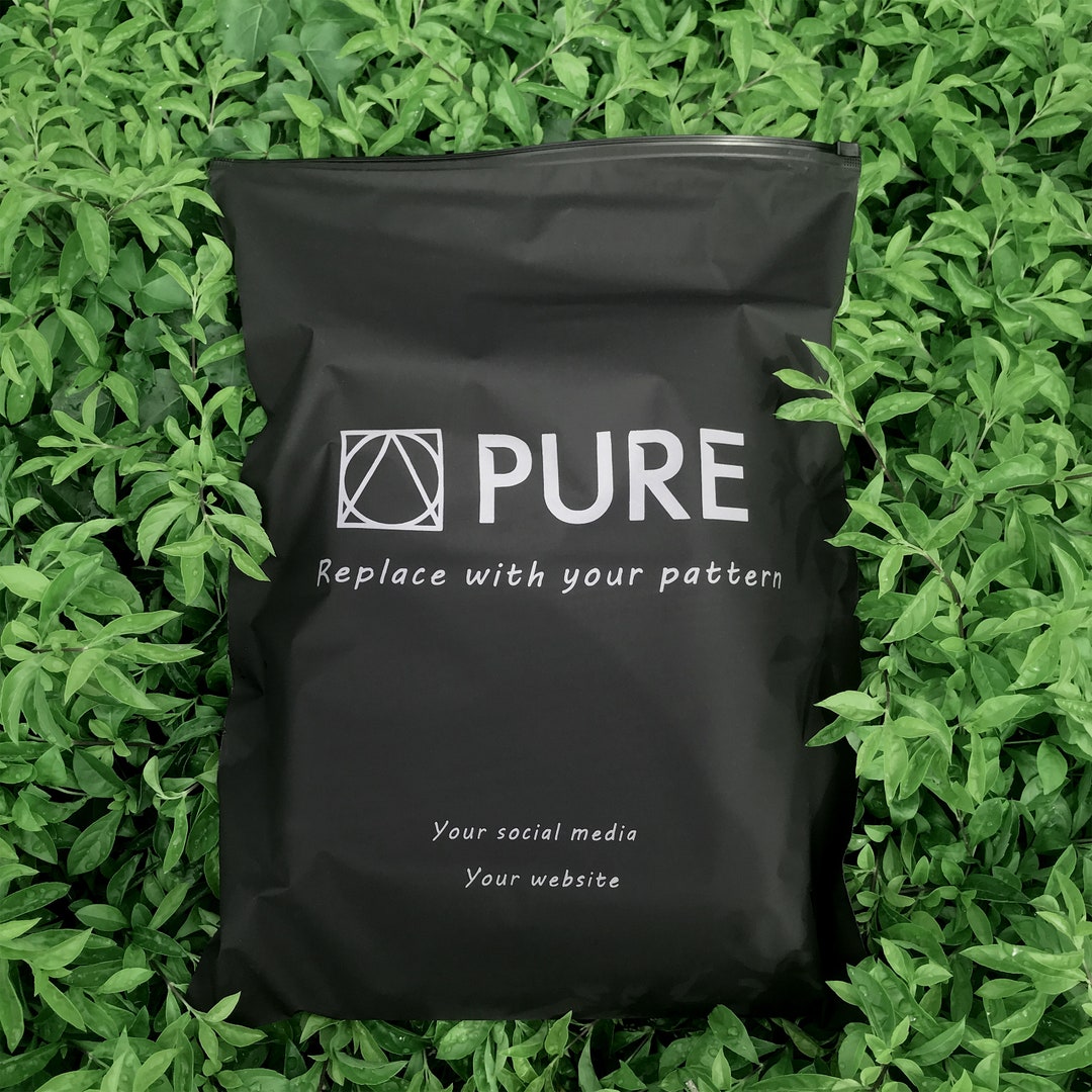 30-300pcs CUSTOM SHIPPING BAGS, Beige Mailing Bag, Black Matte ...