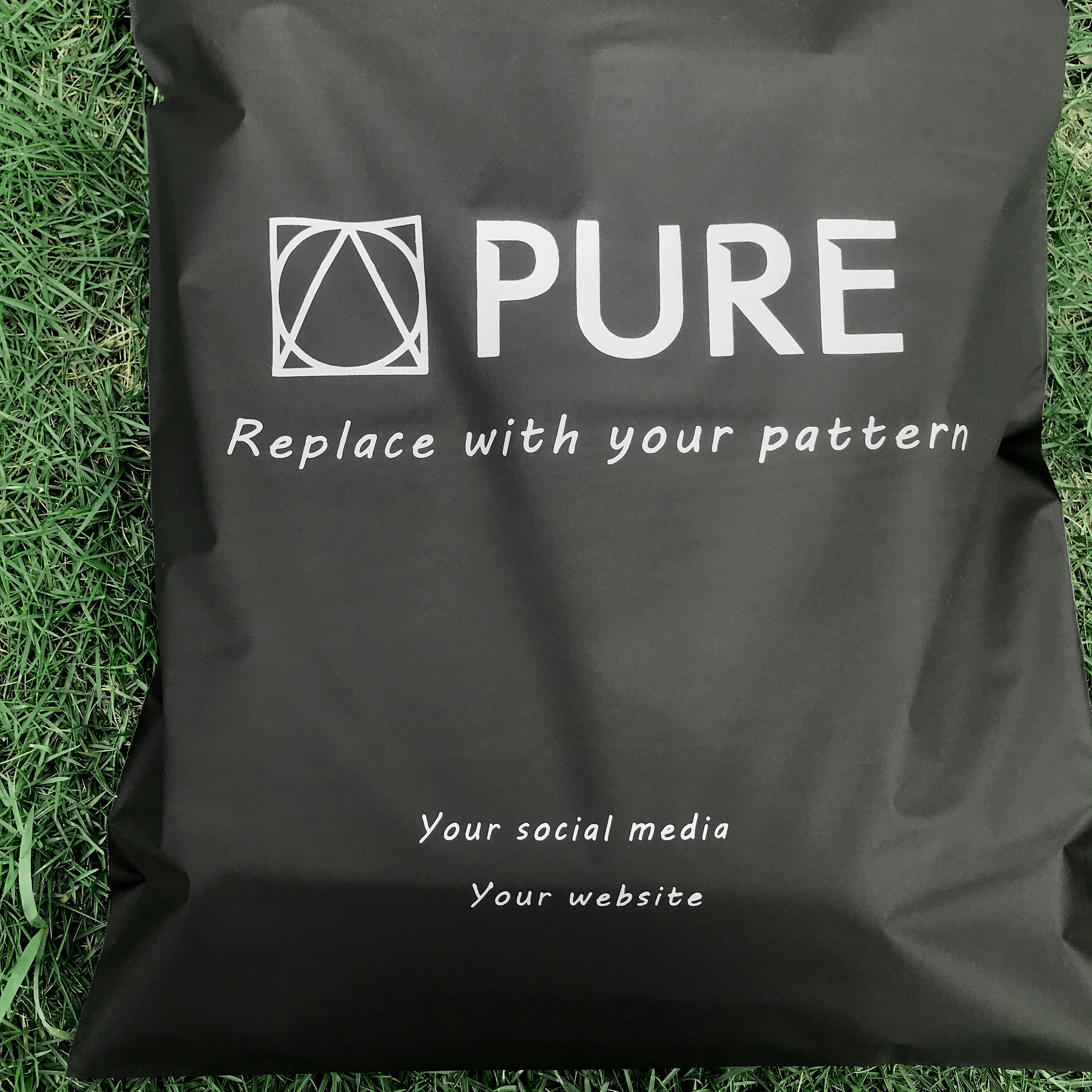 50-100pcs CUSTOM Matt Black Bags With Zipper, Packing Bags, Vintage ...