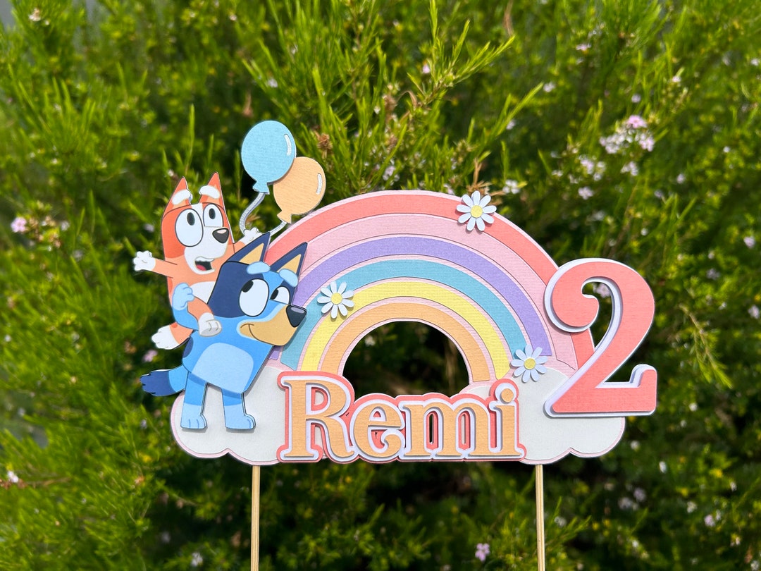 Bluey Cake Topper - Etsy Australia