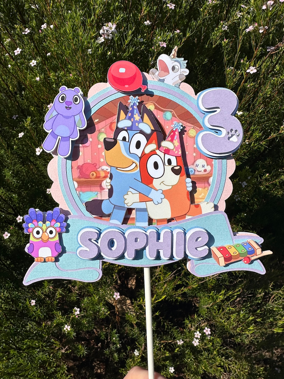 Bluey Cake Topper - Etsy Australia