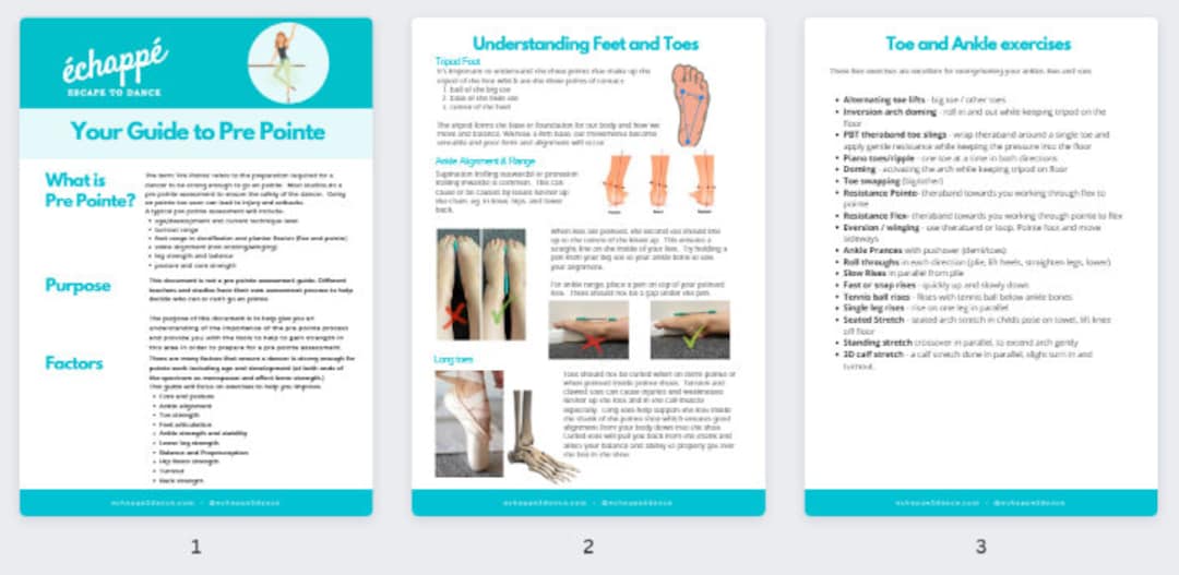 Guide to Pre Pointe - Etsy