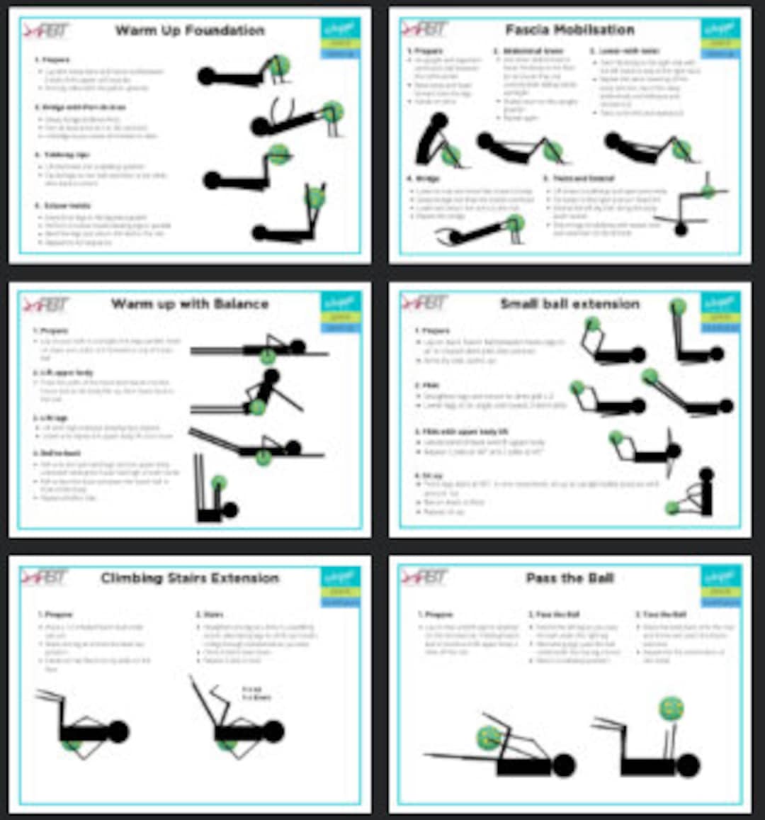 Junior Level PBT Progressing Ballet Technique Printable FLASH CARDS - Etsy