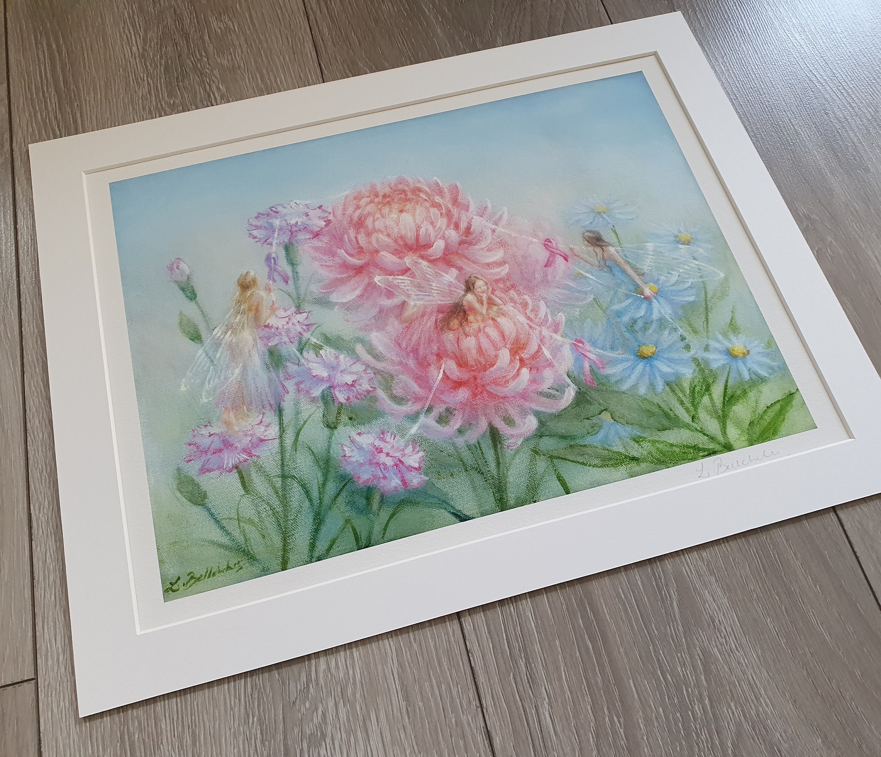 Fairies With Flowers Art Print: Signed & Numbered Giclée, Ready to ...