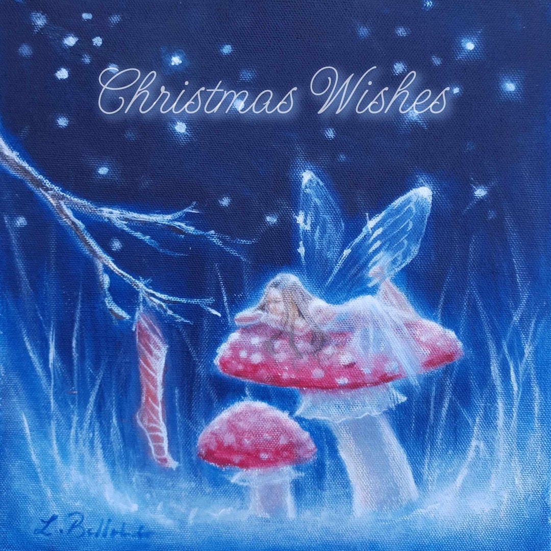 Fairy Christmas Card Wishes - Etsy UK