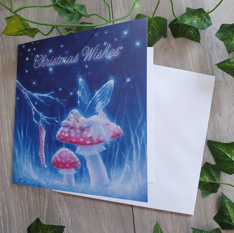 Fairy Christmas Card Wishes - Etsy UK