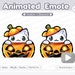 ANIMATED Wave Emote Cute White Cat Blue Eyes & Green Eyes Twitch ...