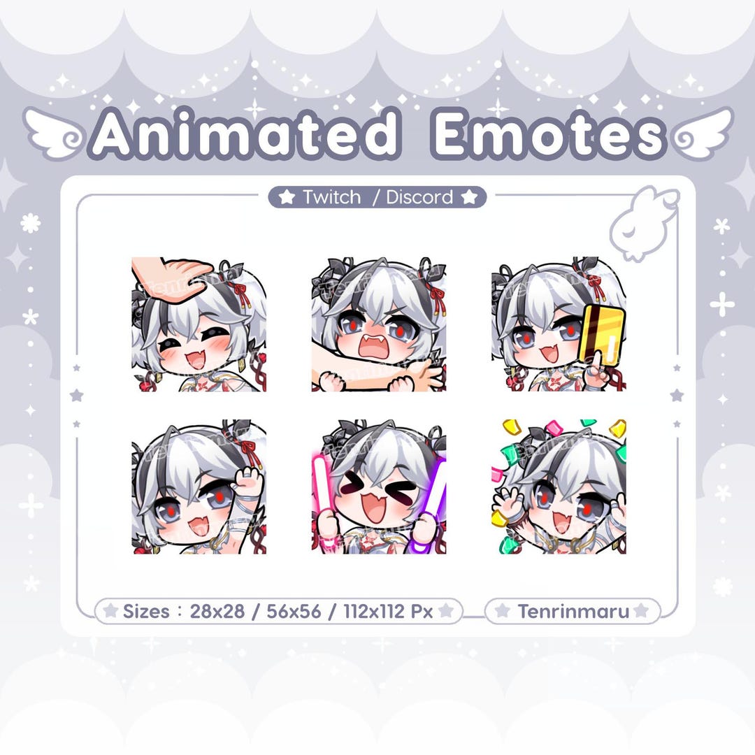 Wuthering Waves | Camellya 6 Animated Emotes Pack | Twitch/discord ...