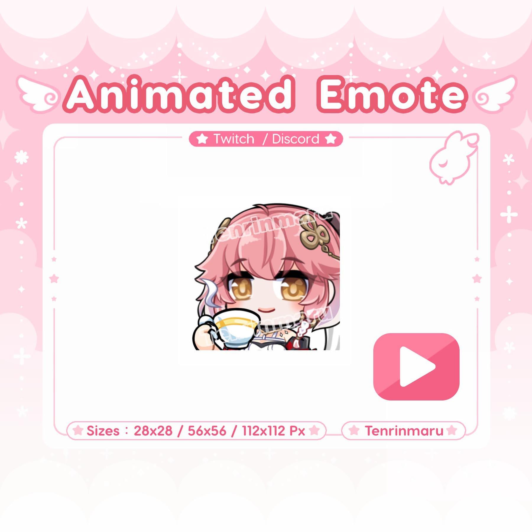 Wuthering Waves | Changli Sip Tea Animated Emote | Twitch/discord ...
